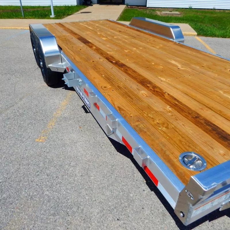 2025 Sure-Trac 7 x 20 (18+2) Wood Deck C-Channel Aluminum Car Hauler ...