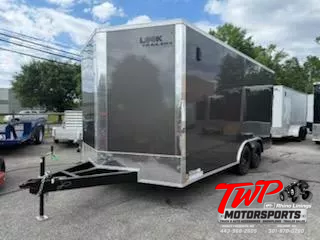 2025 Look Trailers 8.5X16 Charcoal ST DLX Flat Top V-Nose Cargo ...