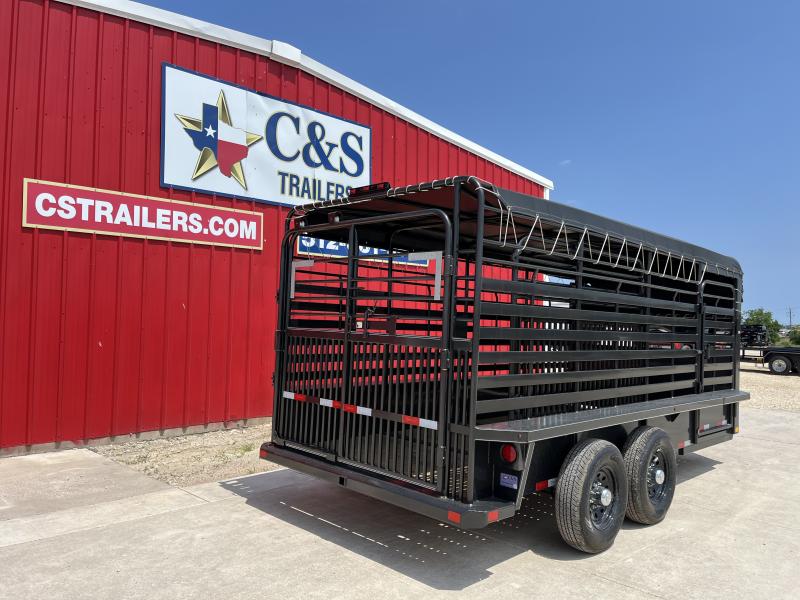 2024 Delco Trailers Bar Top Livestock Stock / Stock Combo Trailer in ...