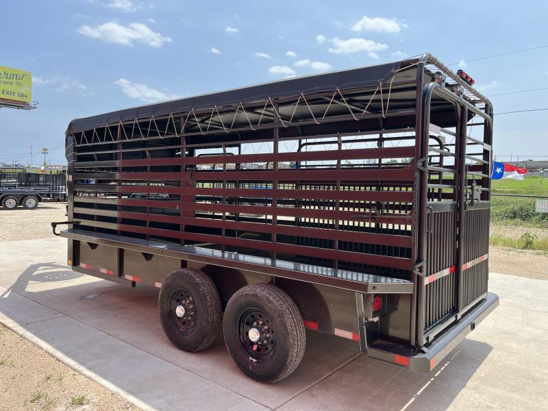 2024 Delco Trailers Bar Top Livestock Stock / Stock Combo Trailer in ...