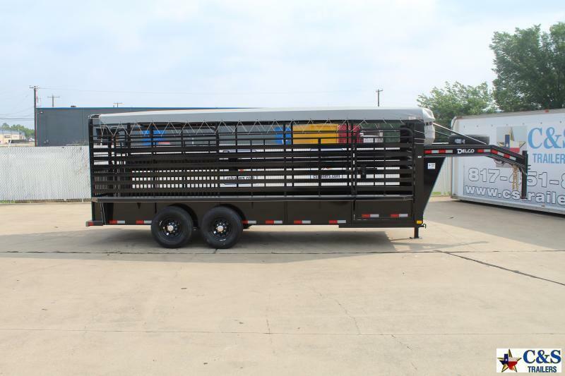 2024 Delco Trailers Bar Top Livestock Stock / Stock Combo Trailer in ...