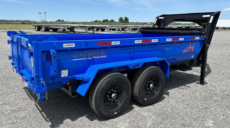 Horizon Trailers 14' Gooseneck Dump Trailer 15,620LB, 14ply Tires, 24 ...