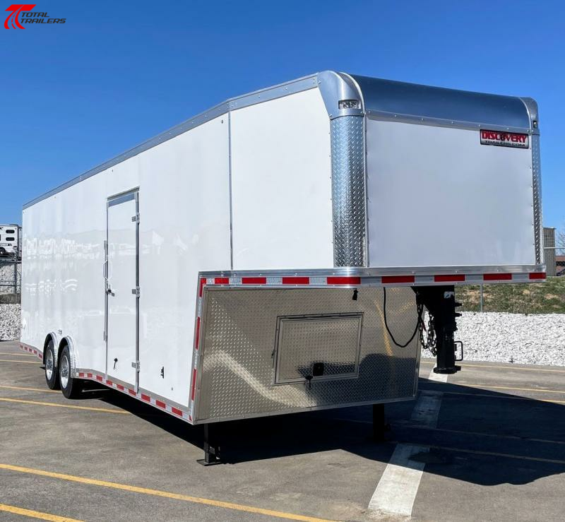 8.5 x 36 Enclosed Gooseneck Cargo Trailer 16,000LB .080 Skin GVWR, 8 ...