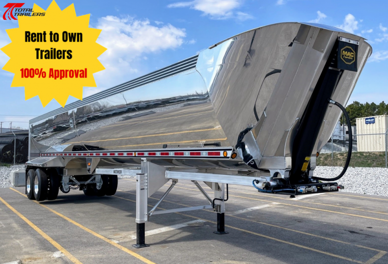 $2,200/ MONTH 2025 MAC 40' Half Round Dump Semi Trailer for Sale or ...