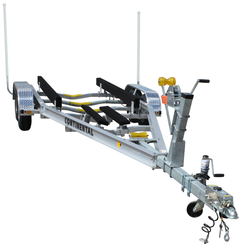 Continental Trailers A2150B Aluminum Drive-on Boat Trailer with Brakes ...