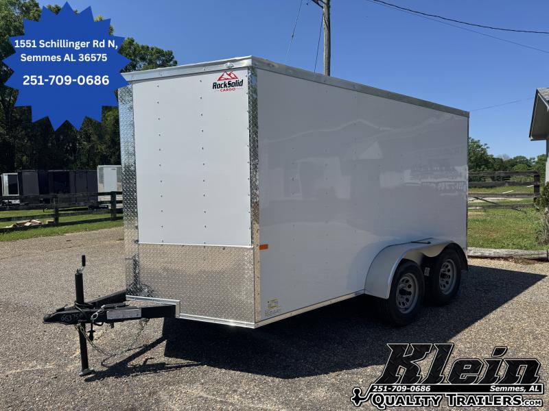 2025 Rock Solid Cargo 7X12 Tandem Axle Cargo / Enclosed Trailer in ...
