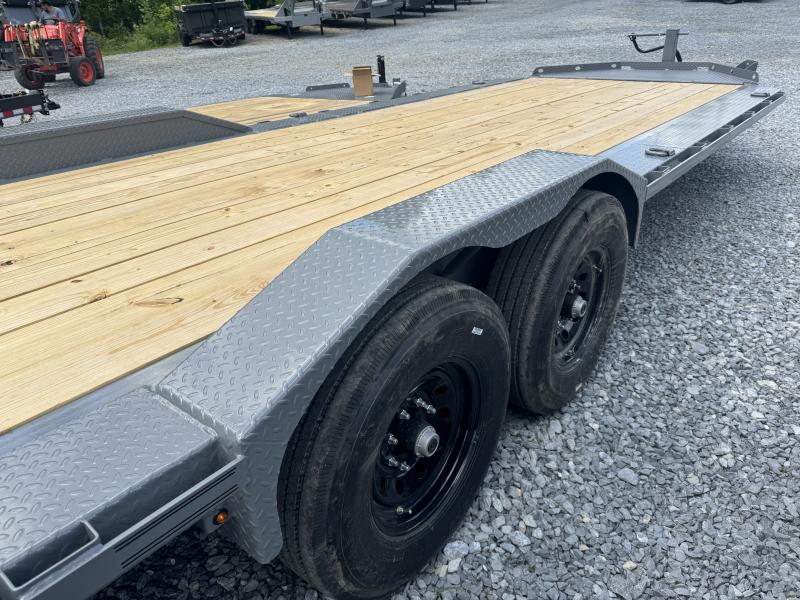 2024 Diamond C LPX207 Equipment Trailer 102” wide 24’ with drive over ...