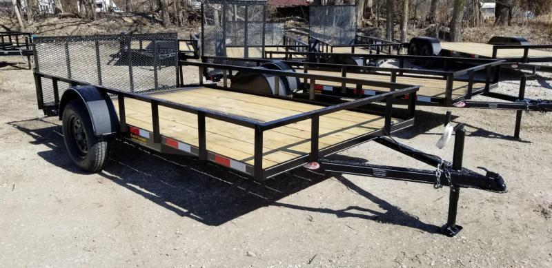 2023 M.E.B 6.4x12 Angle Iron Utility Trailer w/Dovetail & Gate 3000# in ...