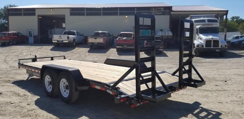 2023 Sure-Trac 7x20 Wood Deck Equipment Trailer w/Stand Up Ramps 14k in ...