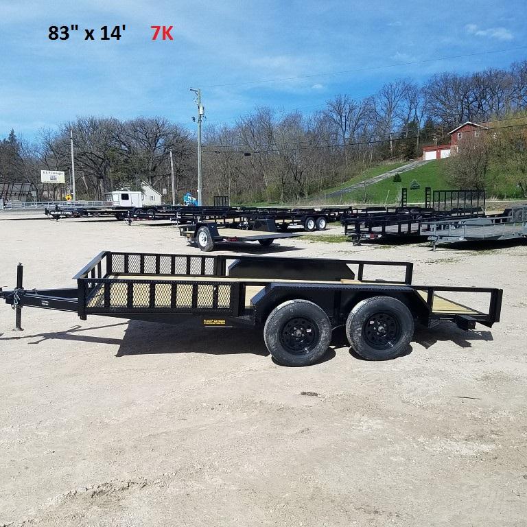 2024 M.E.B. 7x14 ATV Utility Trailer W Side Load Ramps in Seneca, IL ...