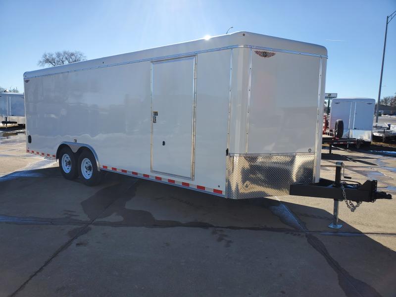 2024 H and H Trailer 8.5x22 HH Series Round Top V-Nose Enclosed Car ...