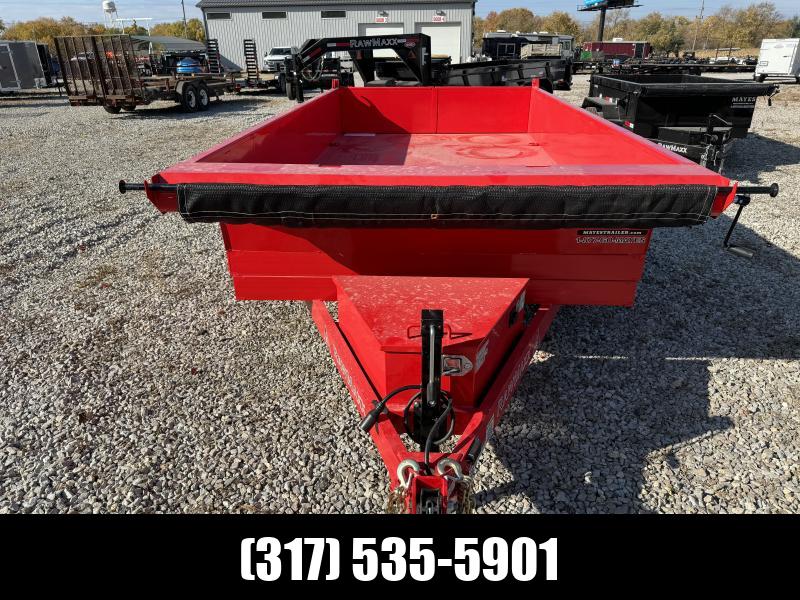 2024 RawMaxx 77x12 MDX-12-25.2K Dump Trailer TA (GVW:10000) Ruby Red in ...