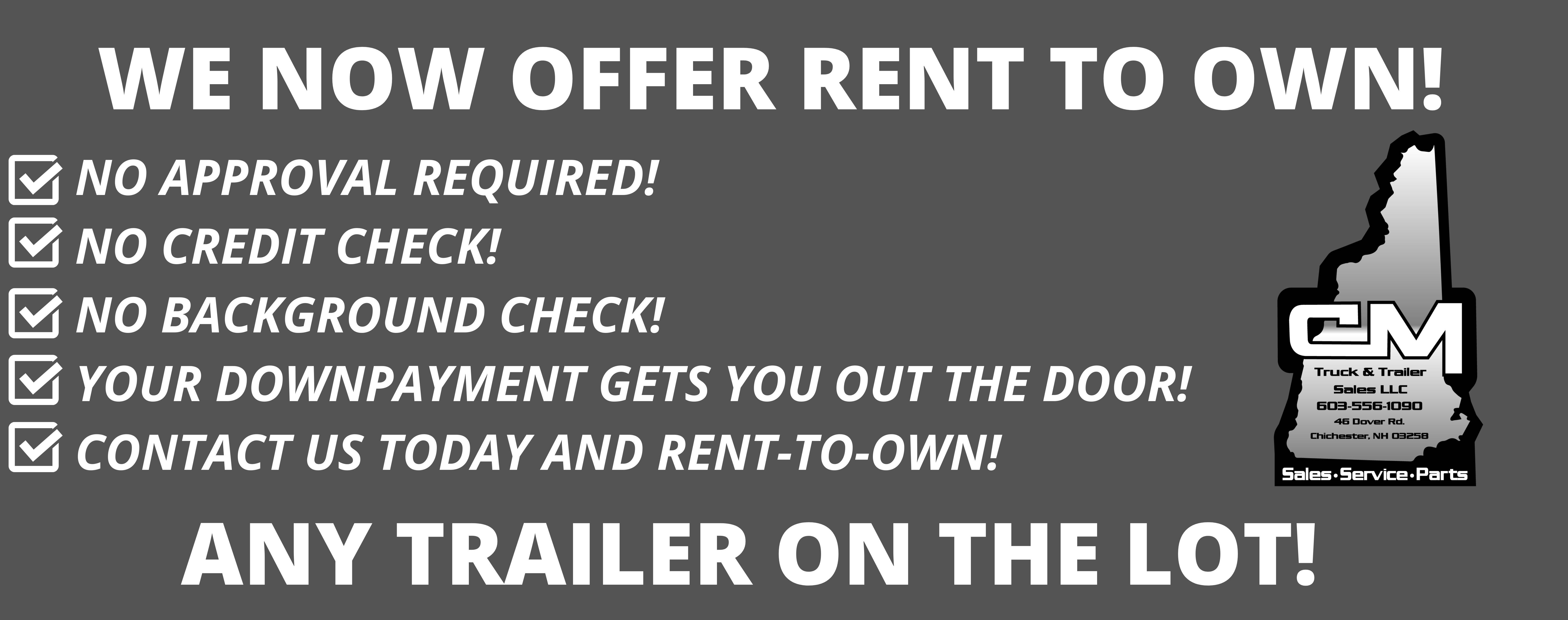 No Credit Check CM Truck And Trailer Sales Enclosed Cargo Trailers No Credit Check CM Truck And Trailer Sales Enclosed Cargo Trailers