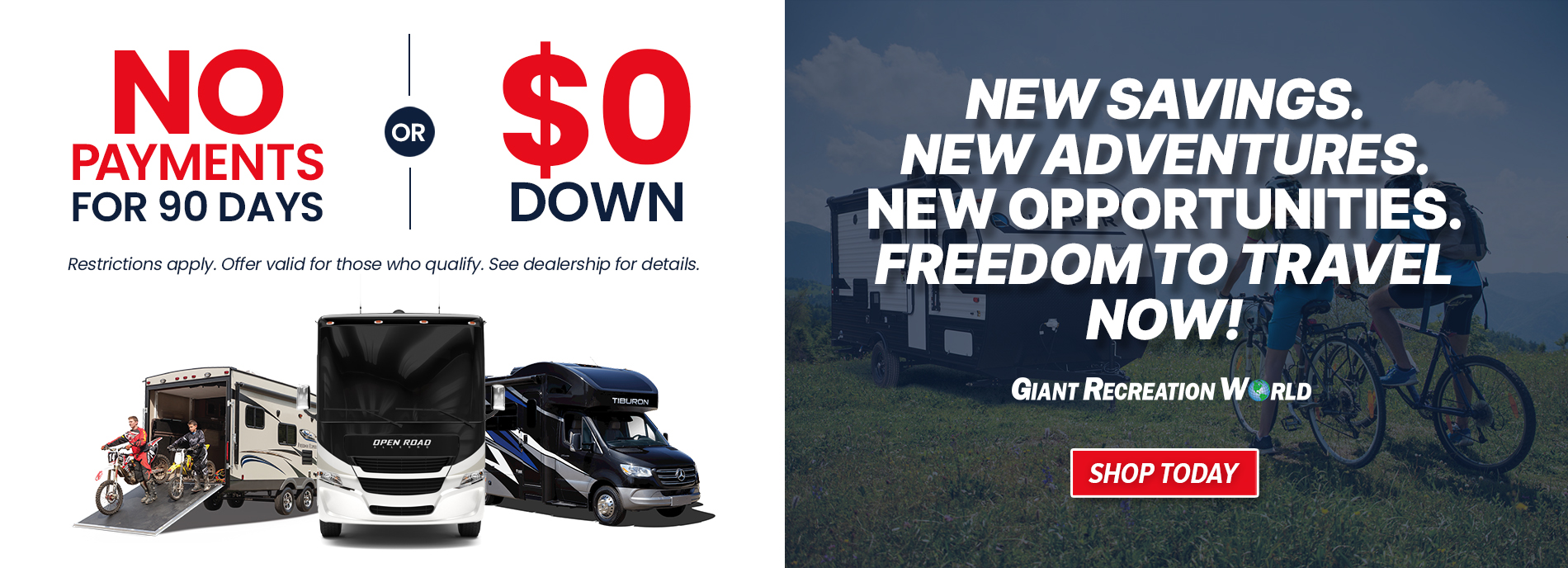 RV Financing | Giant Recreation World | RV Dealer in Orlando, Palm Bay ...