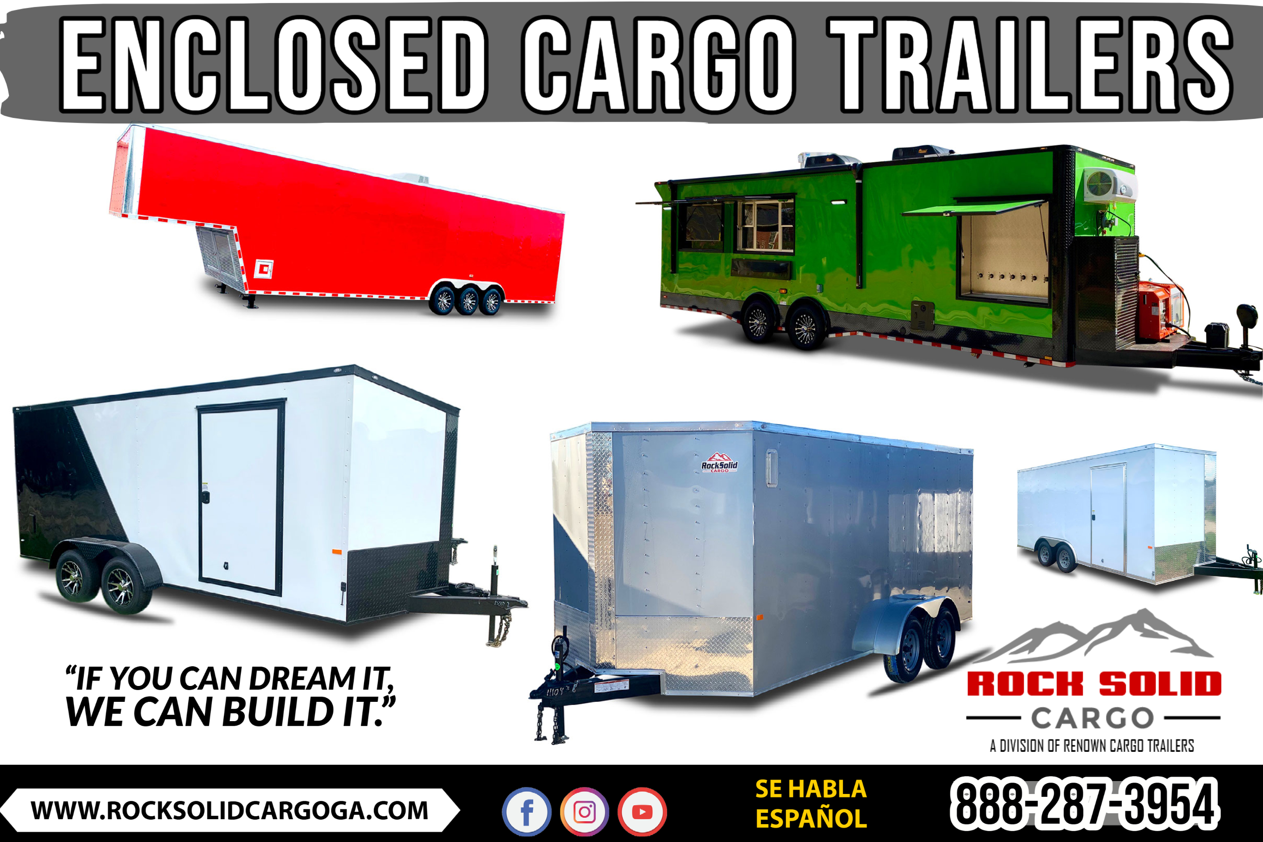 Home | Rock Solid Cargo | Custom Enclosed Cargo Trailer Sales