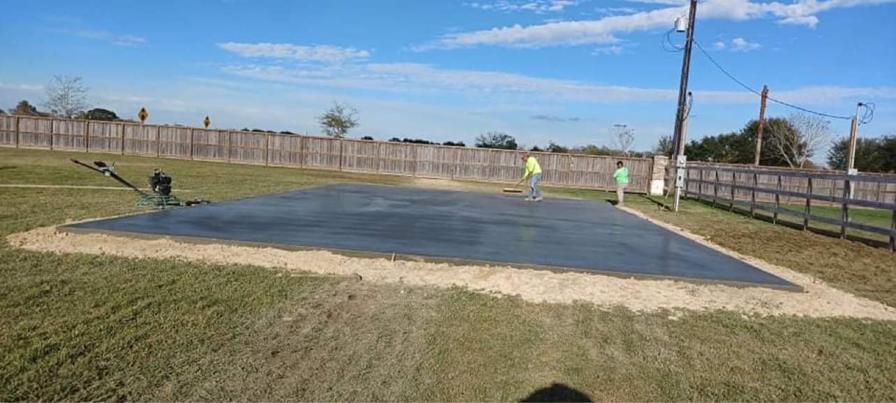 Concrete Guide Tex Shed BEASELY, TX (979) 387-2760