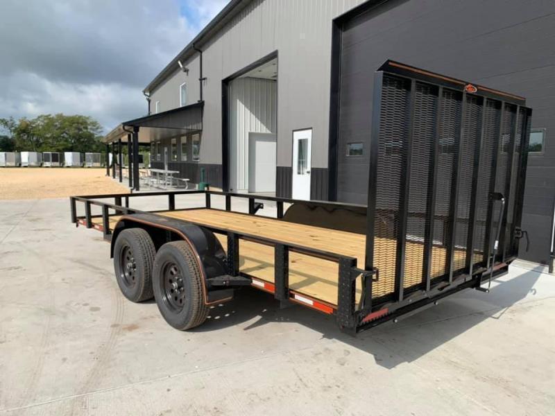 2022 Chase Trailers 7' x 16' w/ 4' Assisted Gate Open Utility Trailer ...
