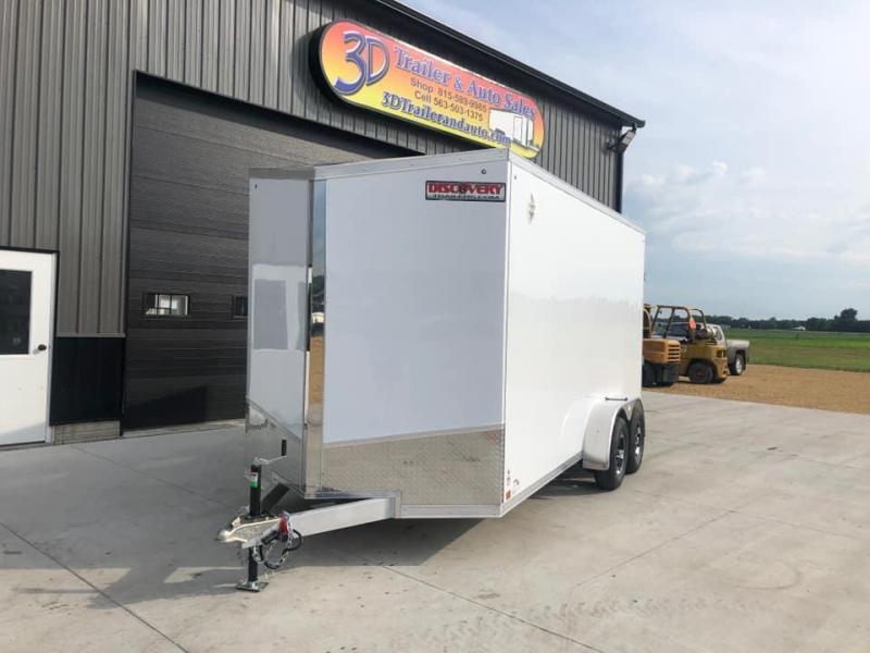 2022 Discovery 7' x 16' x 7' Aluminum UTV PKG Enclosed Trailer w/ Ramp ...