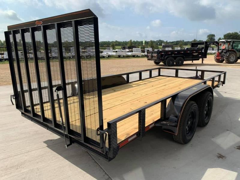 2024 Chase Trailers 7' x 16' w/ 4' Assisted Gate Open Utility Trailer ...