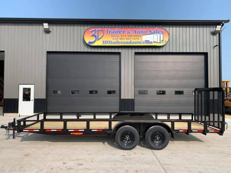 2021 Chase Trailers 6.5 x 20' w/ 4' Gate Open Utility Trailer in Fulton ...