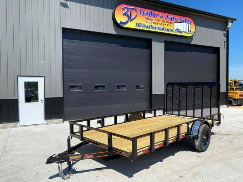 2021 Chase Trailers 6.5' x 14' Open Utility Trailer w/ 4' Assisted Gate ...