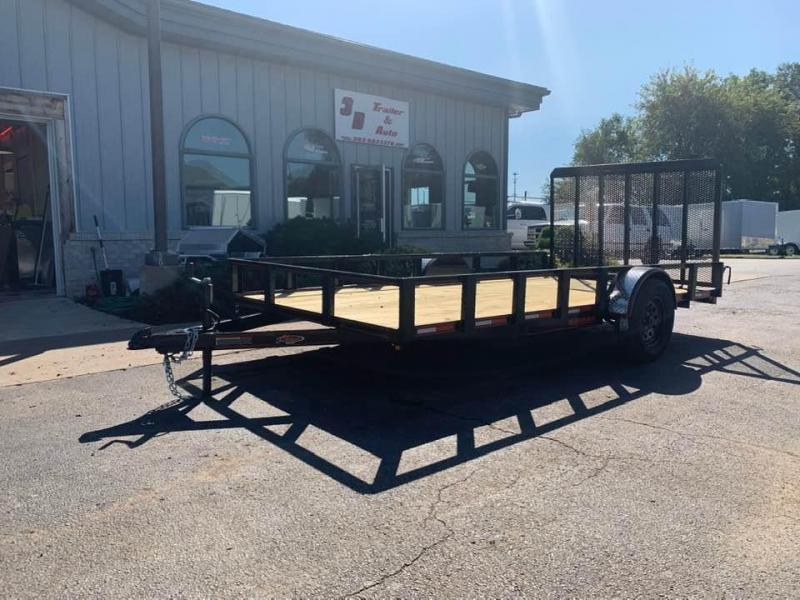 2020 Chase Trailers 7' x 14' Open Utility Trailer w/ 4' Assisted Gate ...