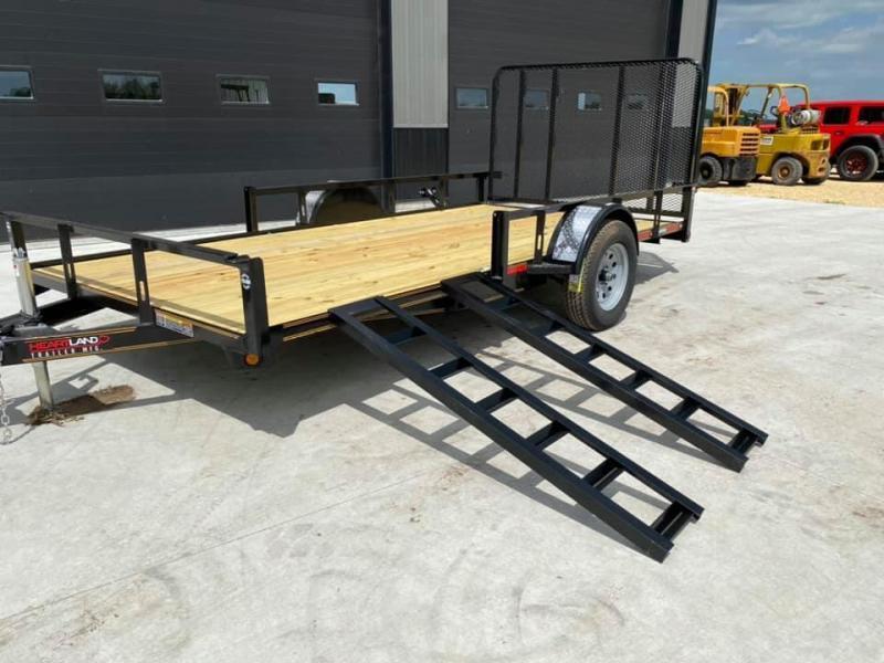 2021 Heartland 7' x 14' ATV TRAILER Front Side Load Ramps & 4' Gate ...