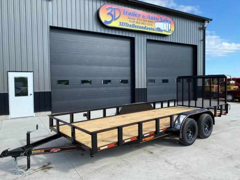 2020 Chase Trailers 7' x 18' w/ 4' Assisted Gate Open Utility Trailer ...