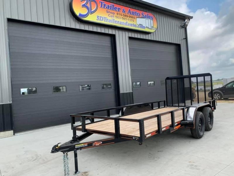 2021 Chase Trailers 7' x 14' Open Utility Trailer w/ 4' Assisted Gate ...