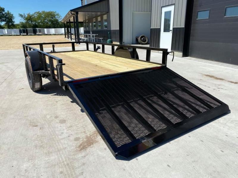 2023 Chase Trailers 7' x 12' Open Utility Trailer w/ 4' Assisted Gate ...