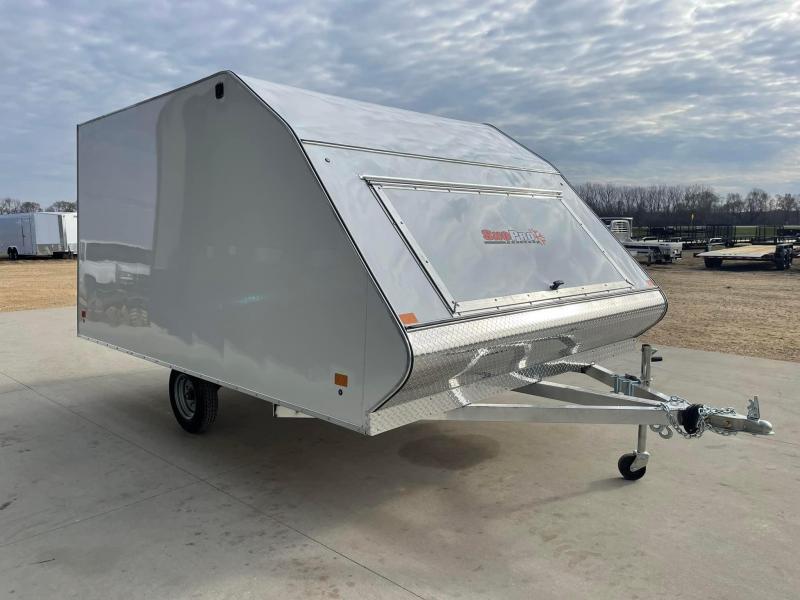 HFS 101" X 12' CROSSOVER ALUMINUM (2) PLACE SNOWMOBILE ENCLOSED TRAILER ...