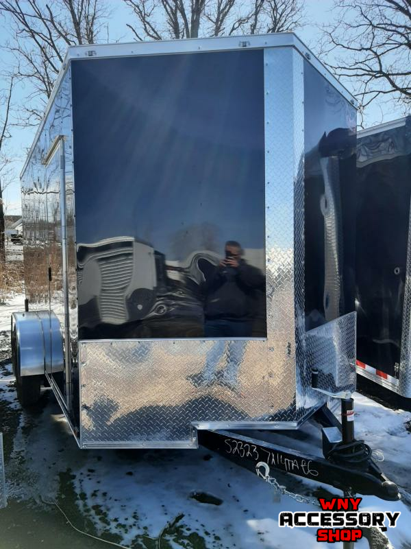 Quality Cargo 7X14+9" EXTRA HEIGHT ENCLOSED TRAILER W/REAR RAMP DOOR in ...