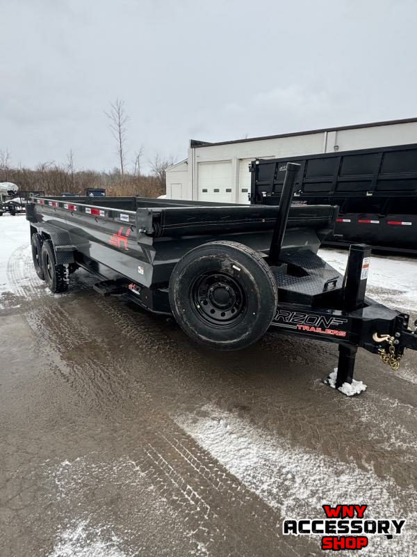 2025 Horizon Trailers 7X16 15.2K TELESCOPIC W/2FT SIDES Dump Trailer in ...