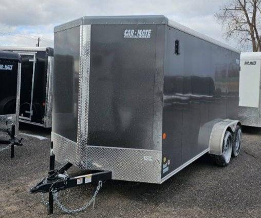 Car Mate Trailers 7X14+6" ENCLOSED TRAILER W/REAR RAMP DOOR in Lockport ...
