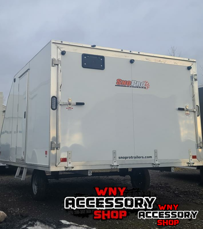 2022 Snopro 101X12 HYBRID SNOWMOBILE TRAILER SINGLE AXLE W/REAR RAMP ...