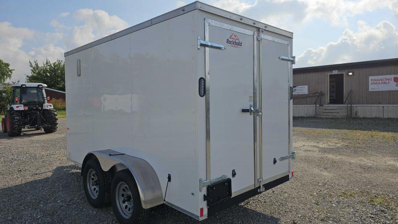 2024 Rock Solid 6'x12'x6'3" Enclosed Cargo Trailer, Double Rear Doors ...
