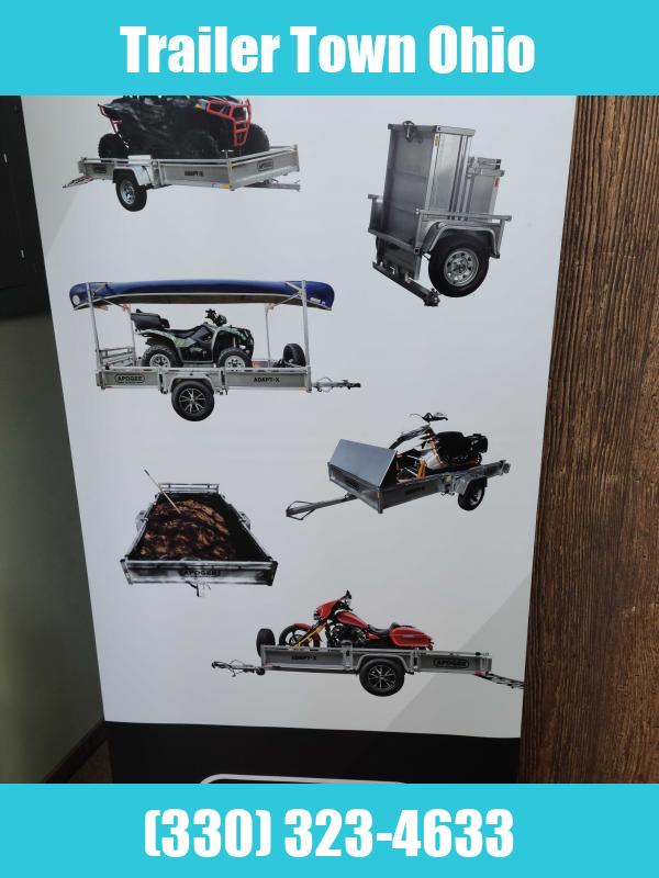 2022 Apogee 5' x 10' All Aluminum Fold-up Utility Trailer w/Canoe ...