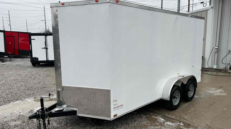 2022 USED Cynergy Cargo 7x14 Tandem Cargo / Enclosed Trailer in White ...