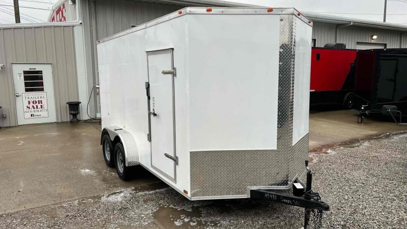 2022 USED Cynergy Cargo 7x14 Tandem Cargo / Enclosed Trailer in White ...