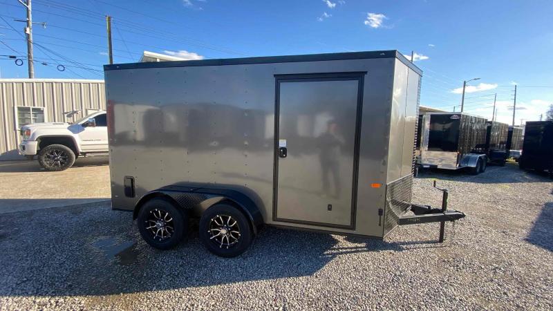 2023 Rock Solid Cargo 6x12 Tandem 6'3 Charcoal Cargo / Enclosed Trailer ...