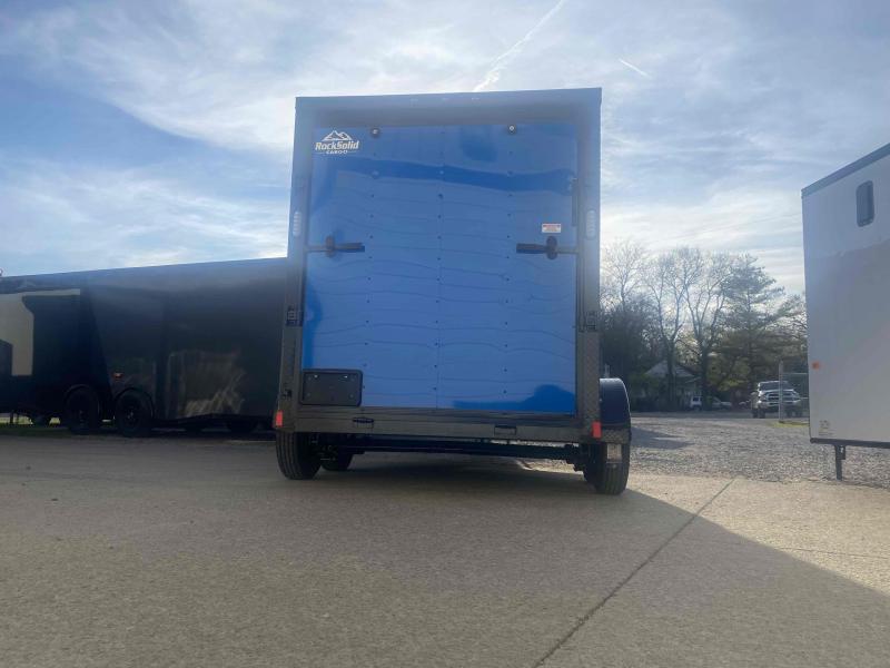 2023 Rock Solid Cargo 6x12 Tandem 6'3" True Blue Cargo / Enclosed ...