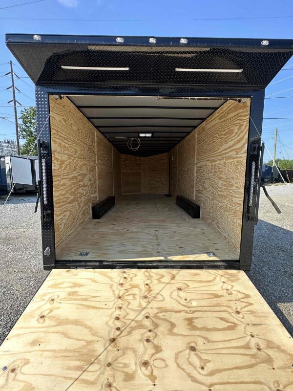 2023 Luxe 8.5x24 Car Hauler 5200 lb torsions White Car / Racing Trailer ...