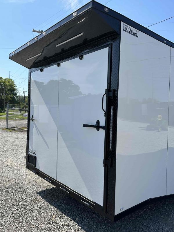 2023 Luxe 8.5x24 Car Hauler 5200 lb torsions White Car / Racing Trailer ...