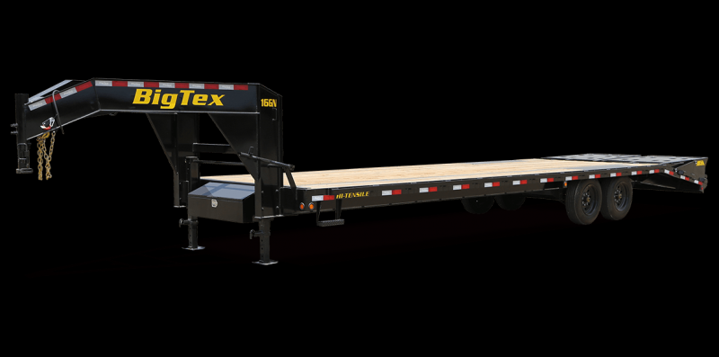 2025 Big Tex 16GN-30BK5MR (25' Flat + 5' Dovetail) Flatbed Deckover ...