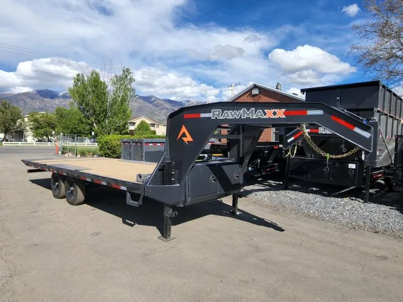 2026 RawMaxx 22' Gooseneck DTX Deckover 14K Hydraulic Tilt Deckover ...