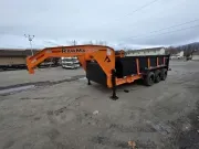 2026 RawMaxx 7X16 Gooseneck LPX 21K with Hydraulic Jacks Dump Trailer ...