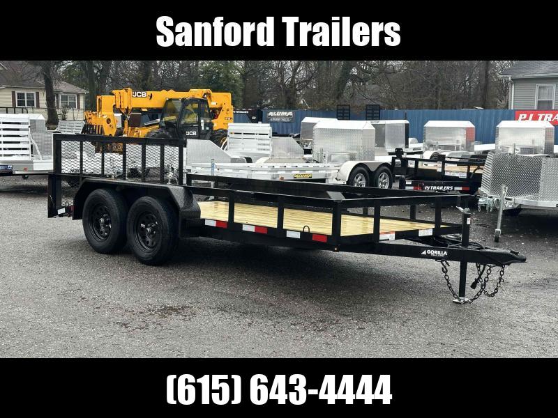 2024 Gorilla Trailer 6'4" x 14' Tandem Axle Utility Trailer in ...