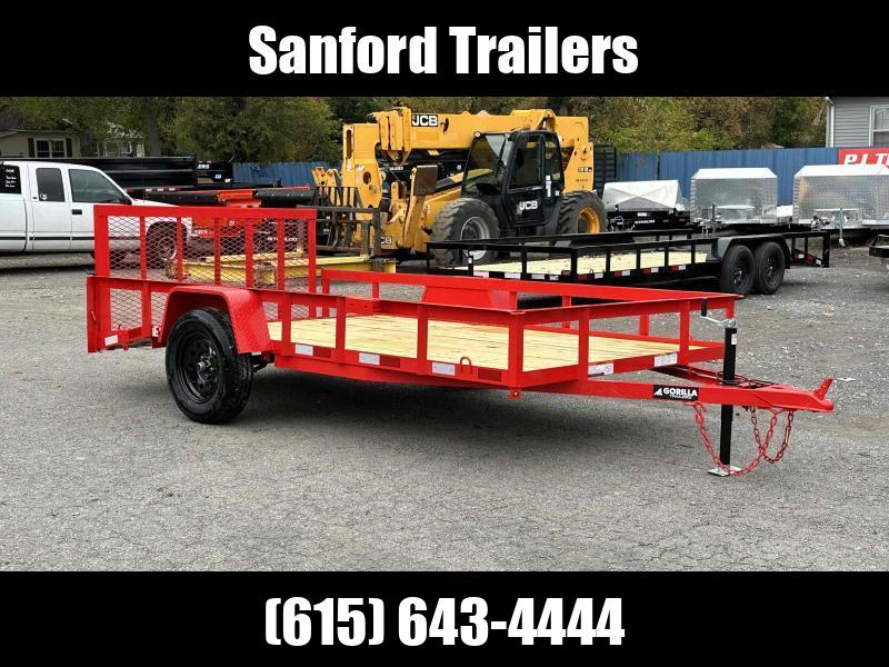 2024 Gorilla Trailer 6'4" x 12' Single Axle Utility Trailer in ...