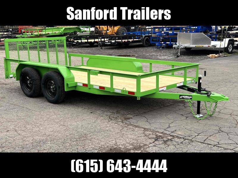 2024 Gorilla Trailer 6'4" x 14' Tandem Axle Utility Trailer in ...