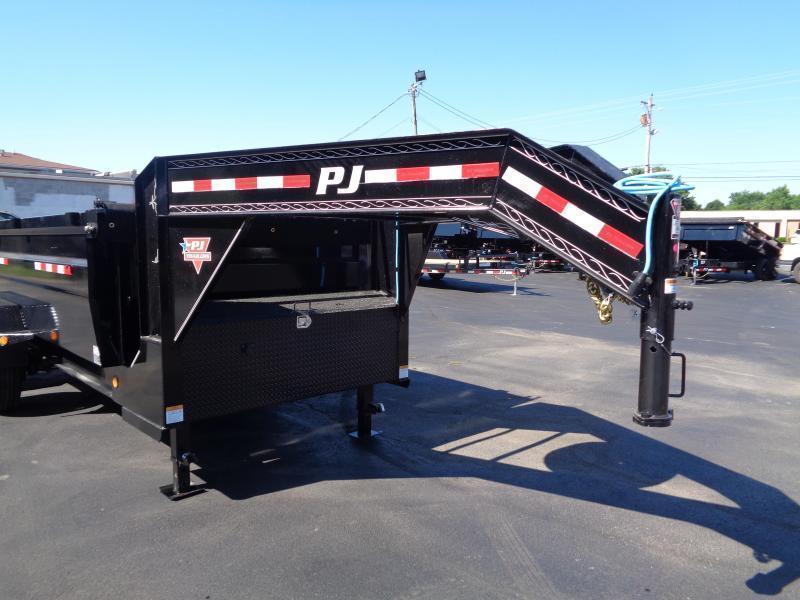 2023 PJ Trailers 82.5" x 16' Gooseneck HD Low-Pro Dump (DE) Dump ...